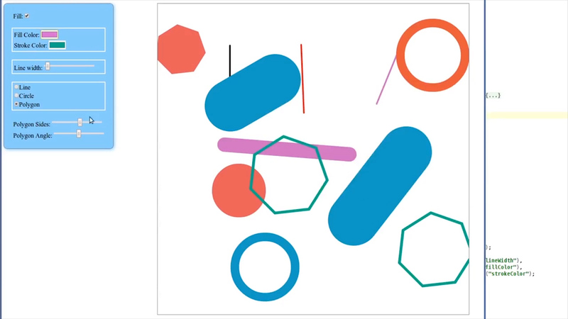 Color Controls In An Html5 Drawing App