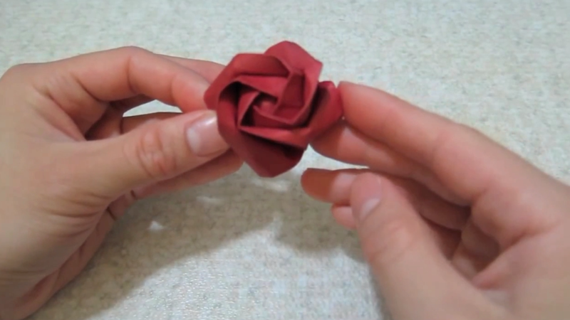 How To Make An Origami Rose Curious how-to-make-an-origami-rose-curious