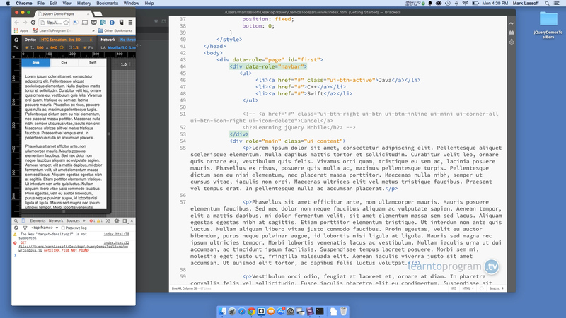 Adding Toolbars And Navbars Using Jquery 7182