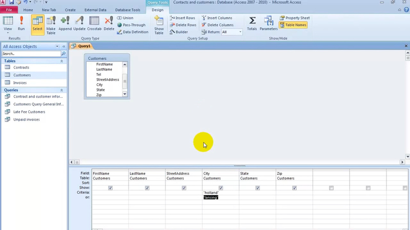 Creating Queries in MS Access | Curious.com